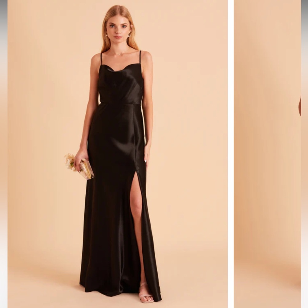 Birdy Grey Lisa Long Dress Black Bridesmaid Dress - Gem